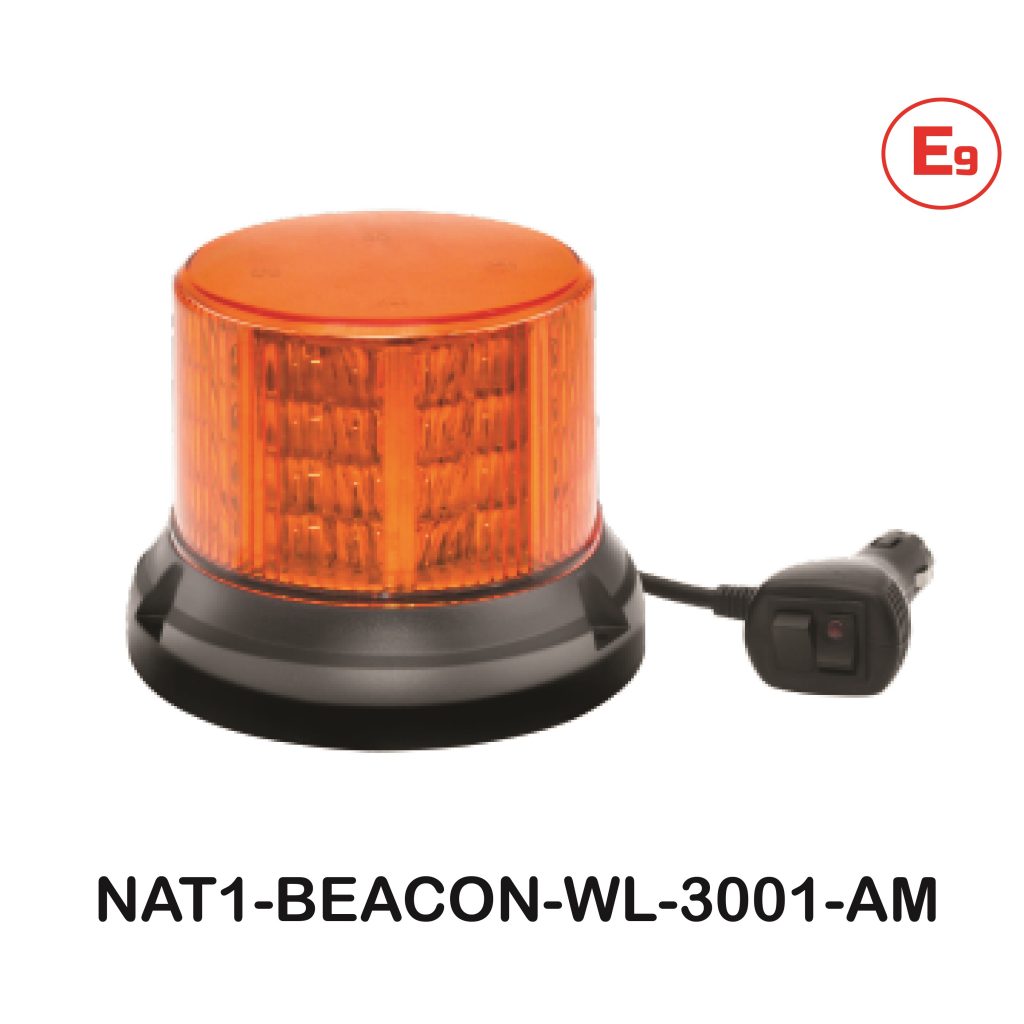 Amber beacon light magnet warning emergency light