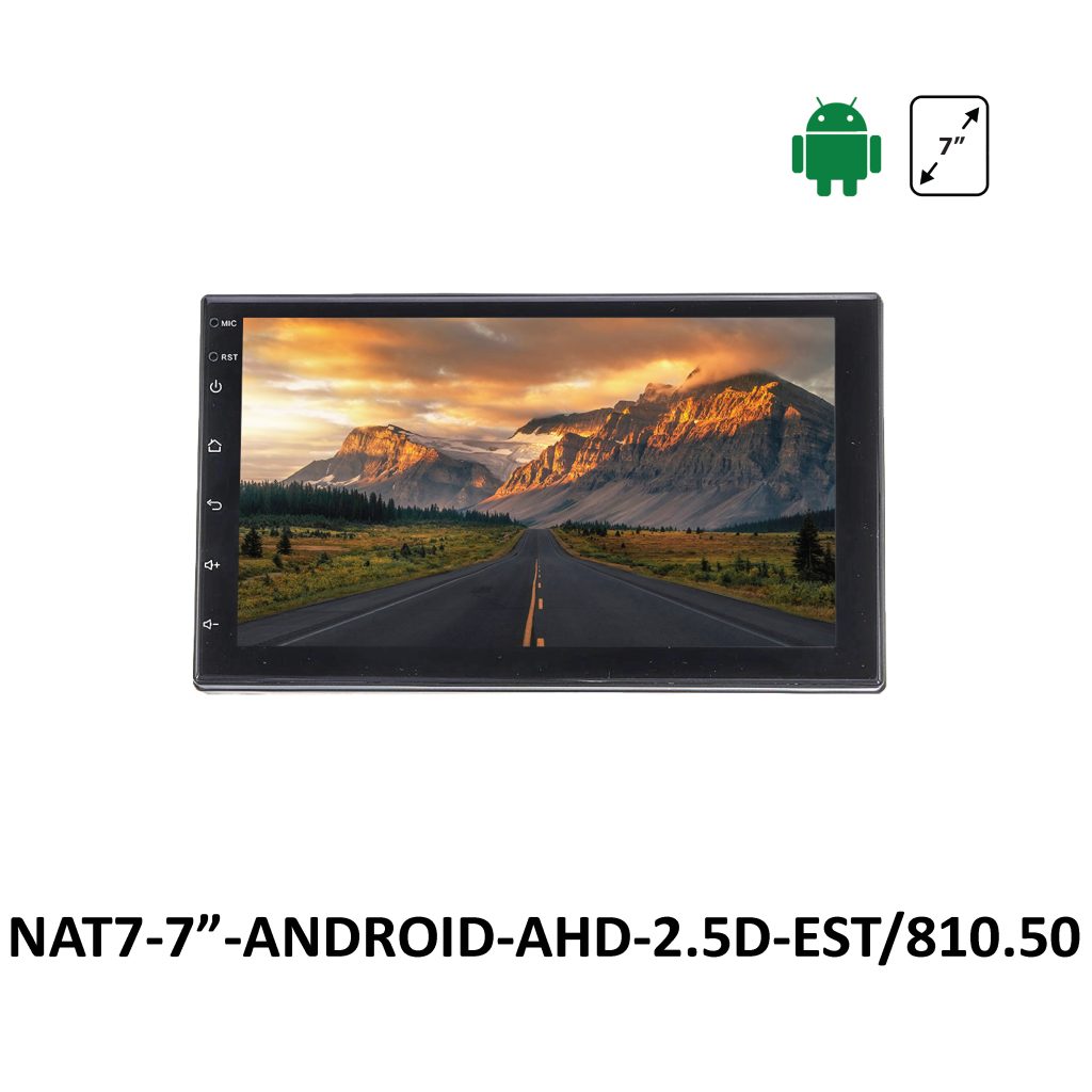 UNIVERSAL 7INCH ANDROID MONITOR 2 DIN - NATTO ABS